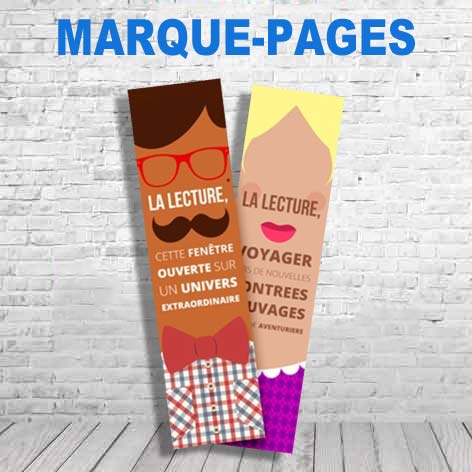 Impression Marque-pages en 24H - Rapid-Pub.com